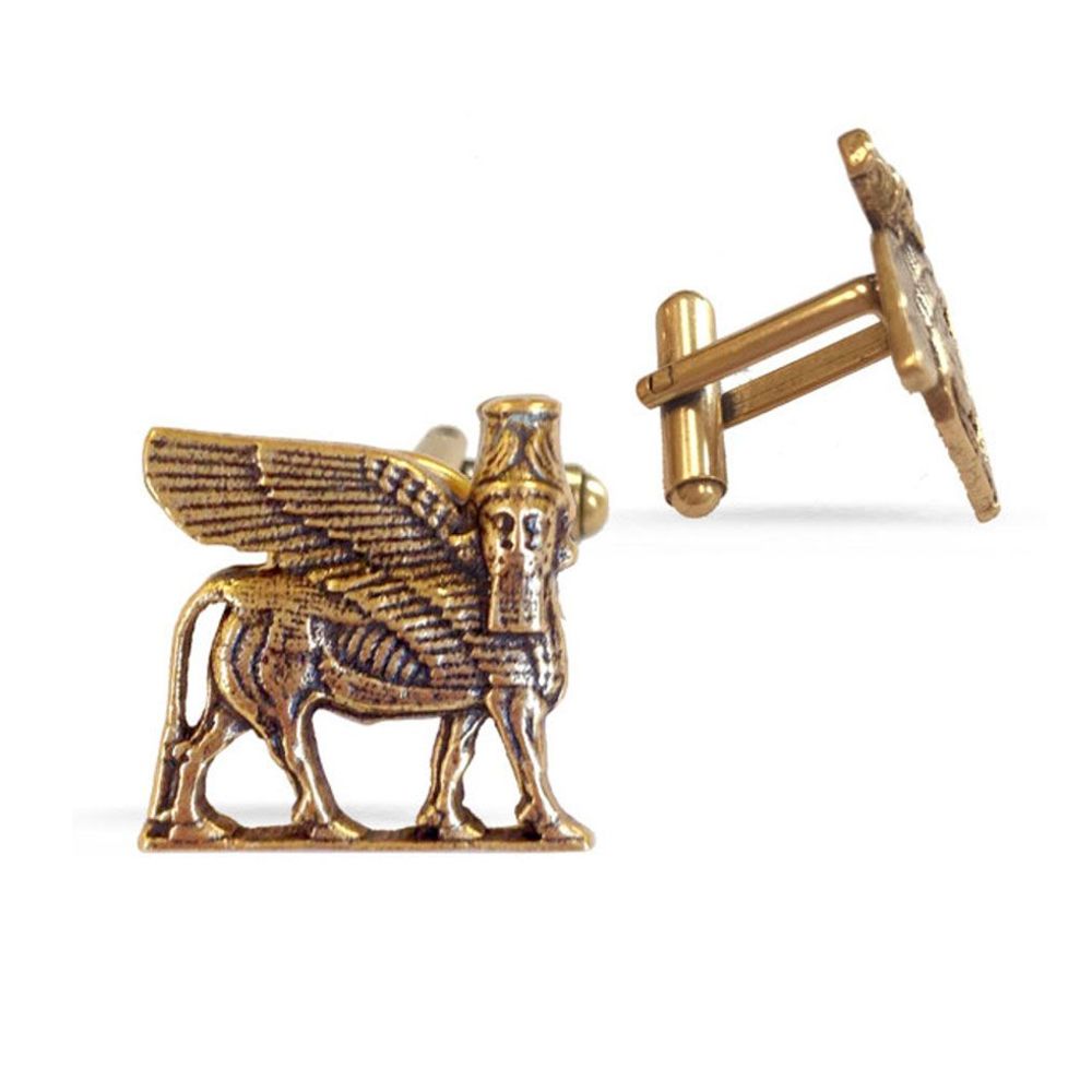 Lamassu Winged Bull Cufflinks Chicago Bull Jewelry – Museum Reproductions